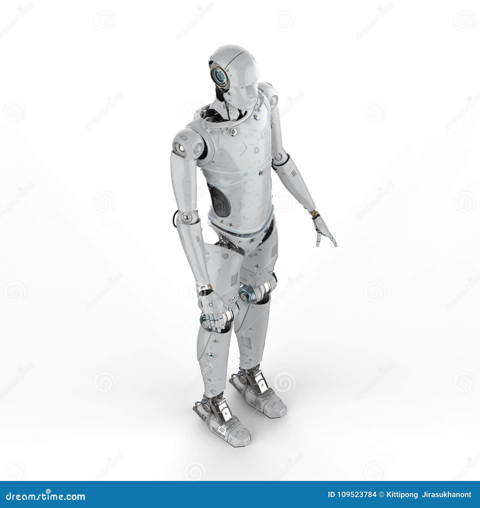 Robot full body stock illustration. Illustration of artificial - 109523784