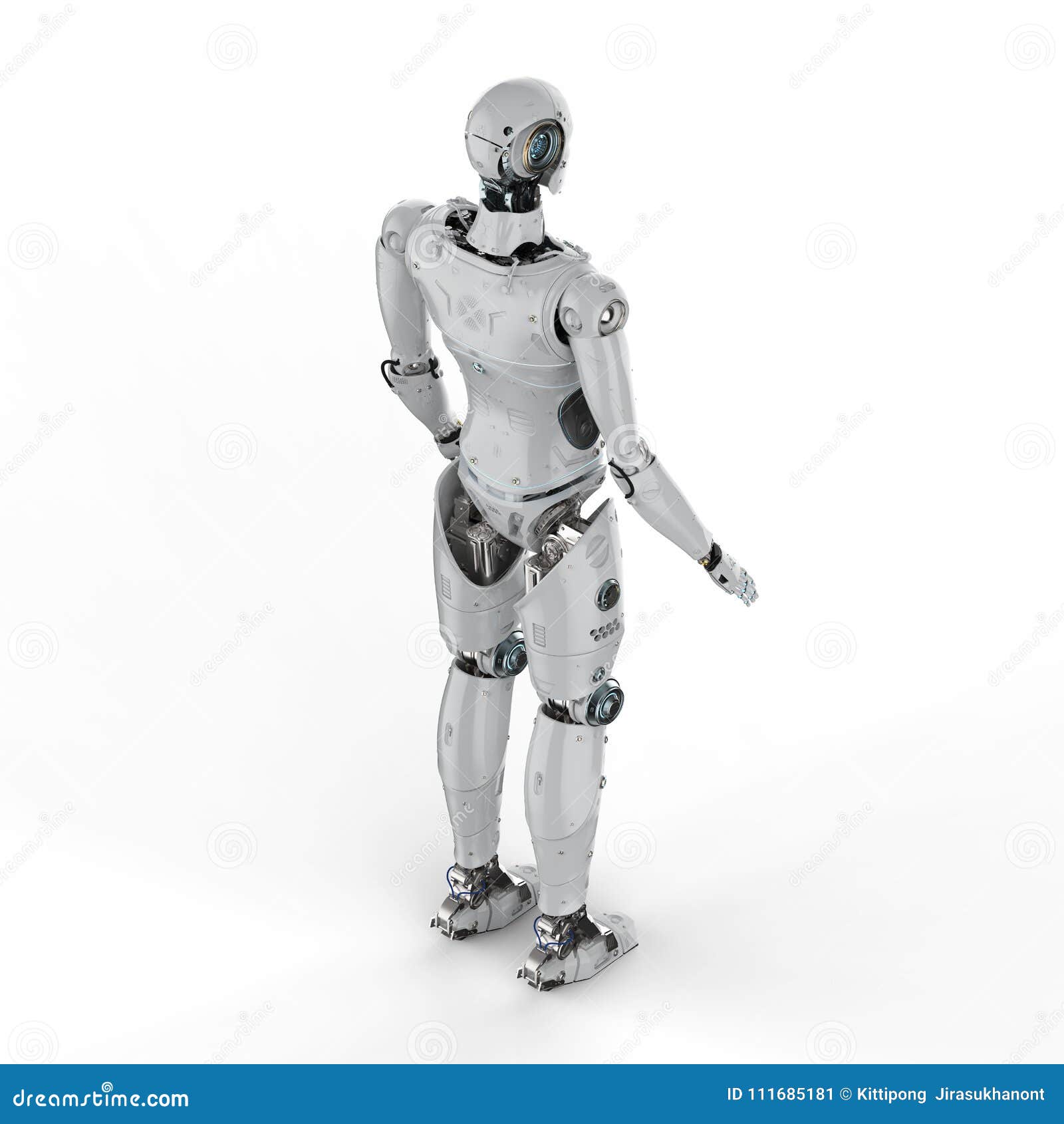 Robot full body stock illustration. Illustration of futuristic - 111685181