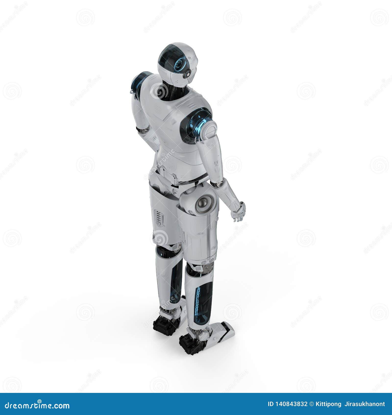 Robot full body stock illustration. Illustration of android - 140843832