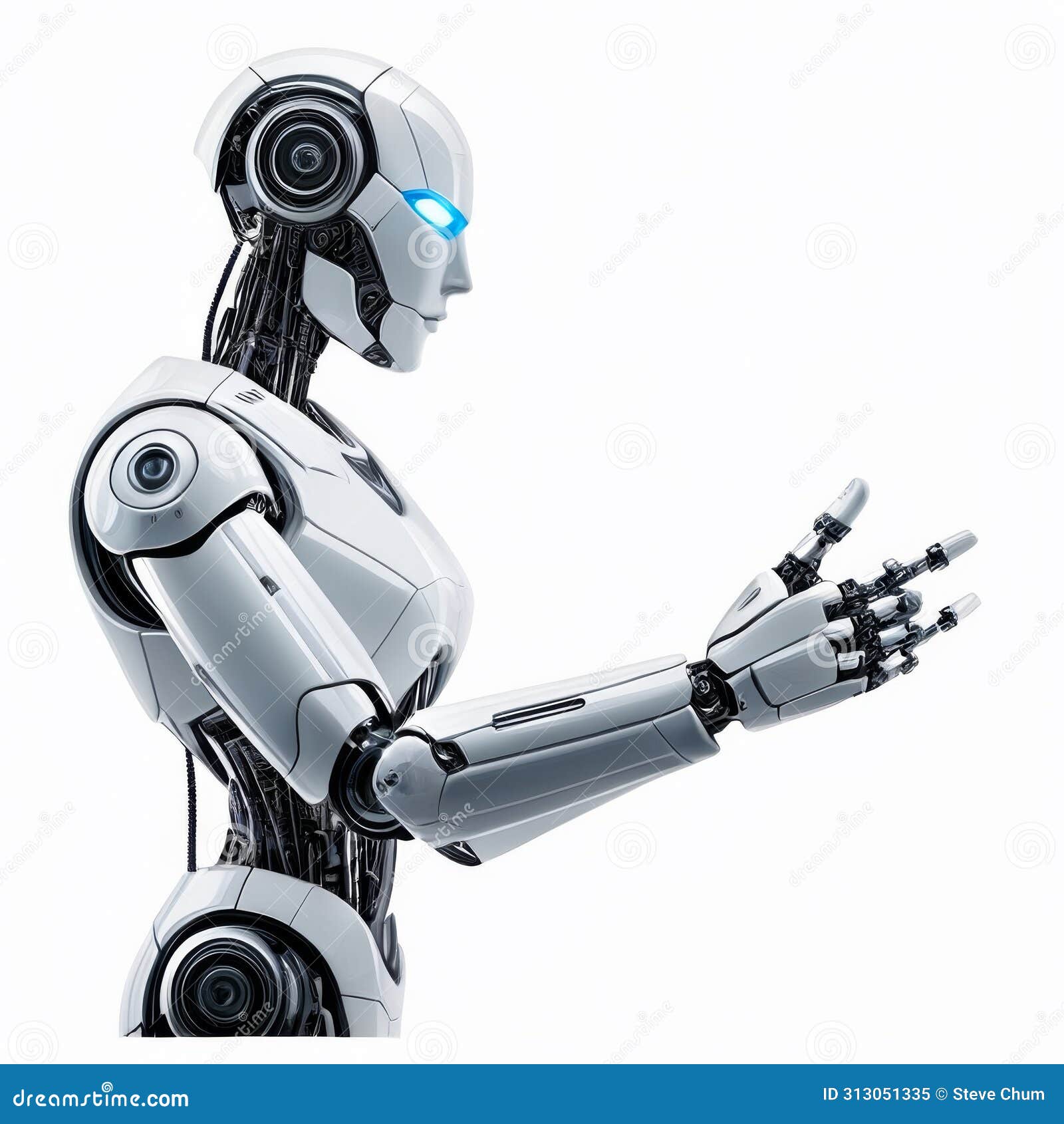 3d Rendering Humanoid Robot Isolated on White with Clipping Path ... 3d Rendering Humanoid Robot Isolated on White with Clipping Path ...