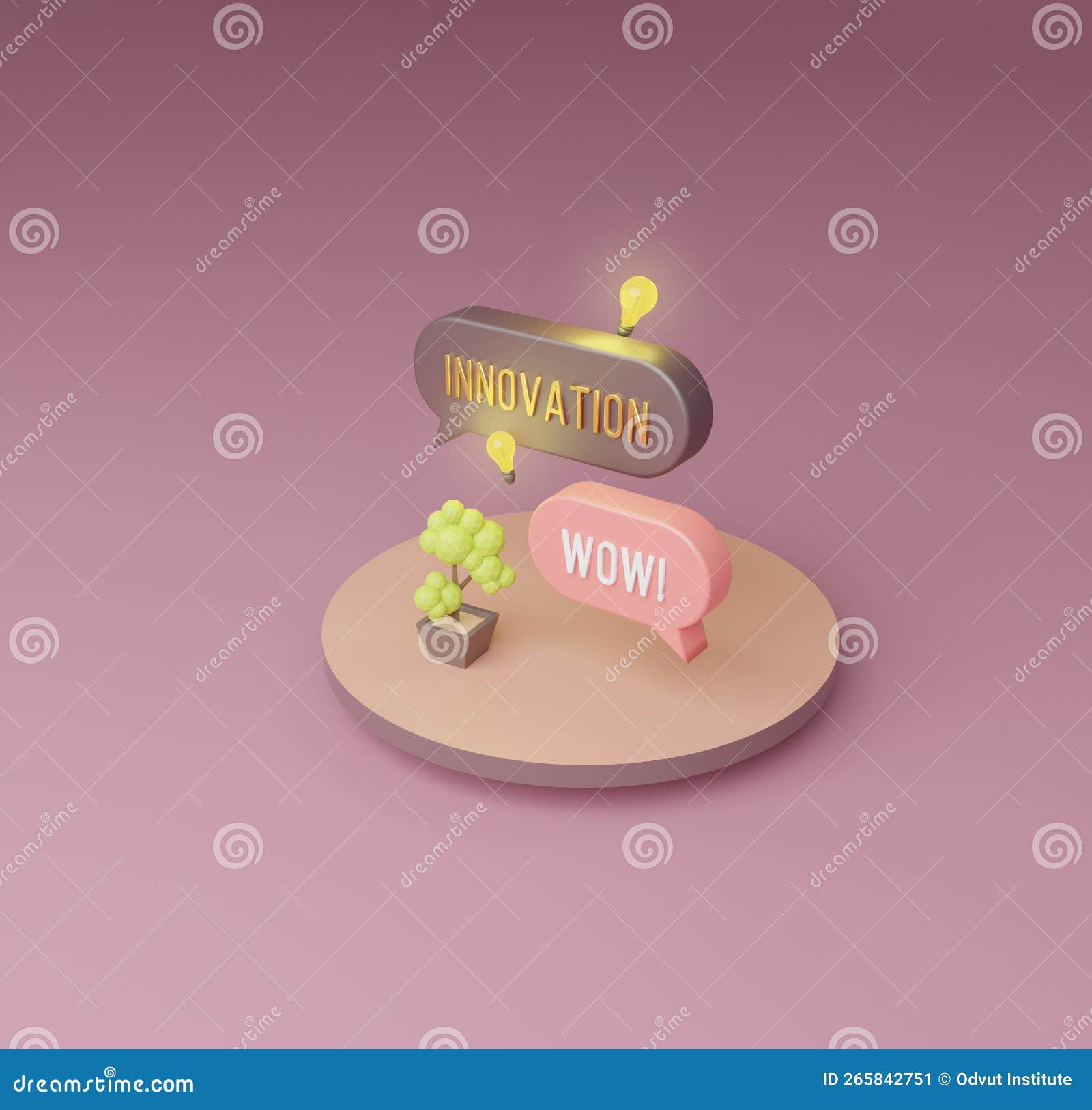 3D Rendering Icon Set Innovation Bubble Isolated 3d Render Illustration ...