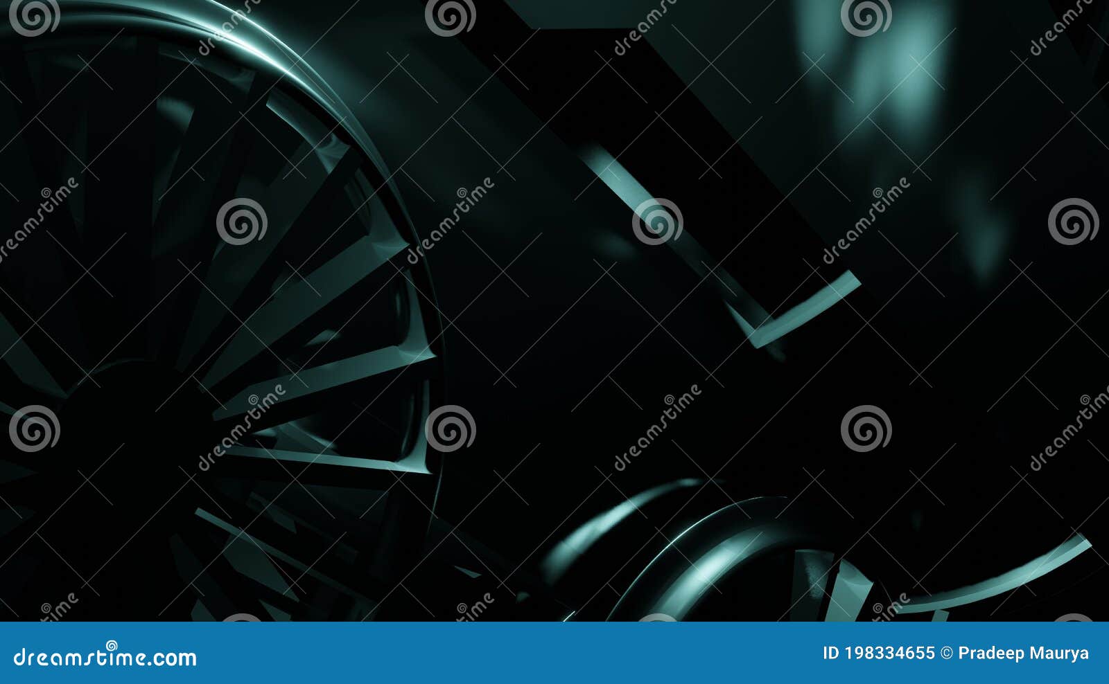 3d Rendering Illustration of an Abstract Sci-fi Background. Stock ...