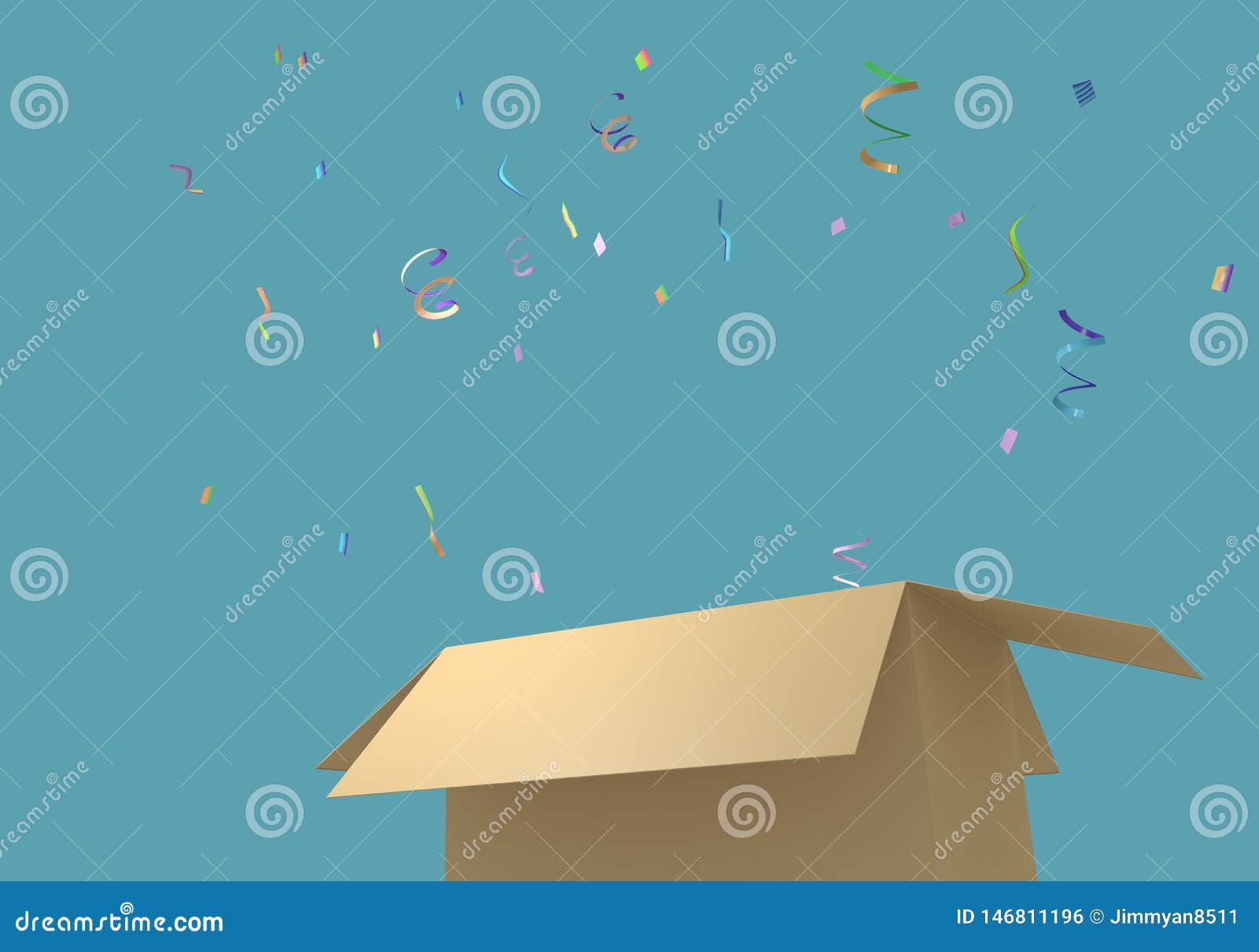 Illustration Of Carton Package Box Design. Universal Packing For ...