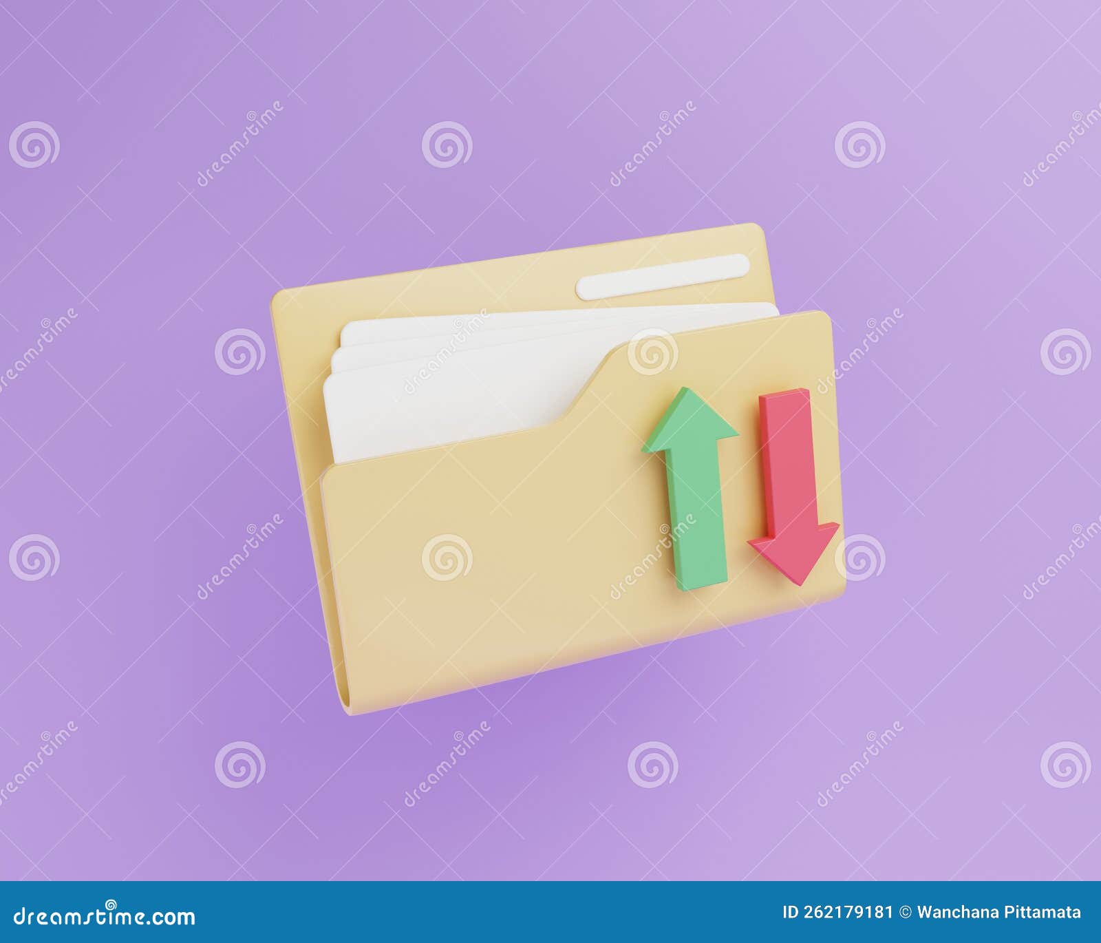 Cartoon File Transfer Concept. File Sharing or Sending Document Stock ...