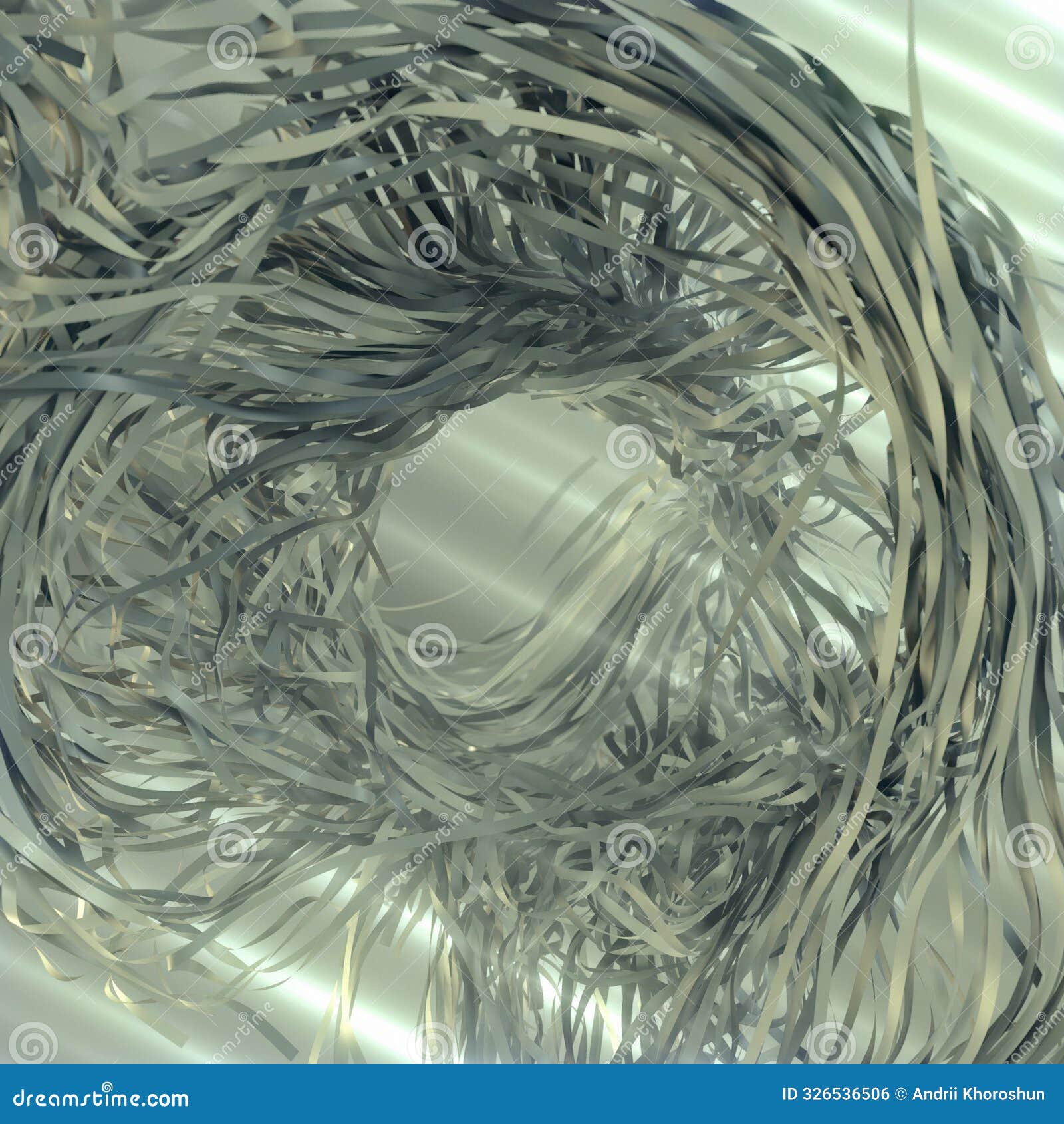 3d Rendering Illustration with Complex Abstract Design and Swirling ...