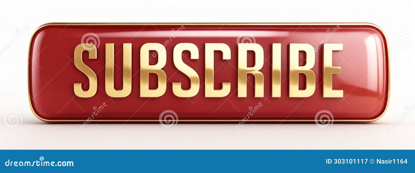 3d Rendering Illustration of Glossy Shinny Red Button with Word Text ...