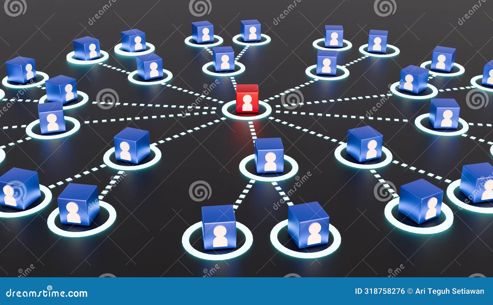MLM Network Marketing Chart Structure Stock Illustration - Illustration ...