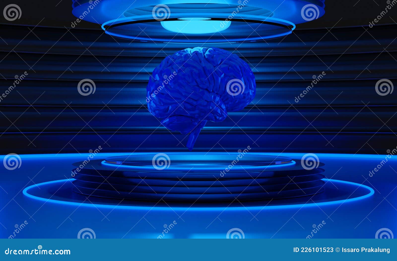 3d Rendering Illustration of Human Brain, Healthcare of Neuron Cell ...