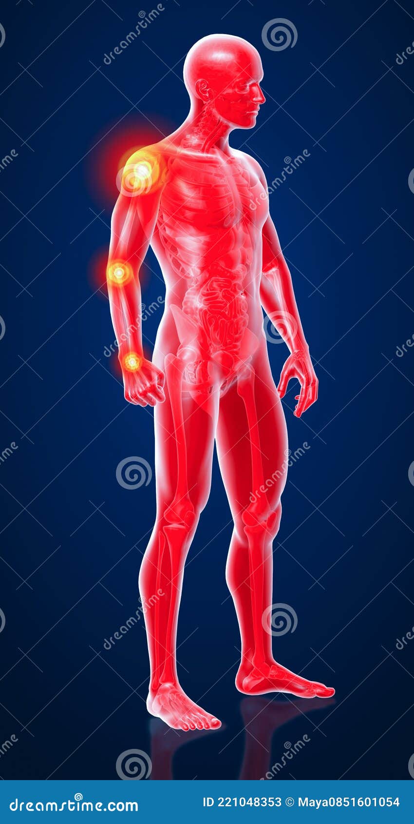 3D Rendering Illustration of Human Stock Illustration - Illustration of ...