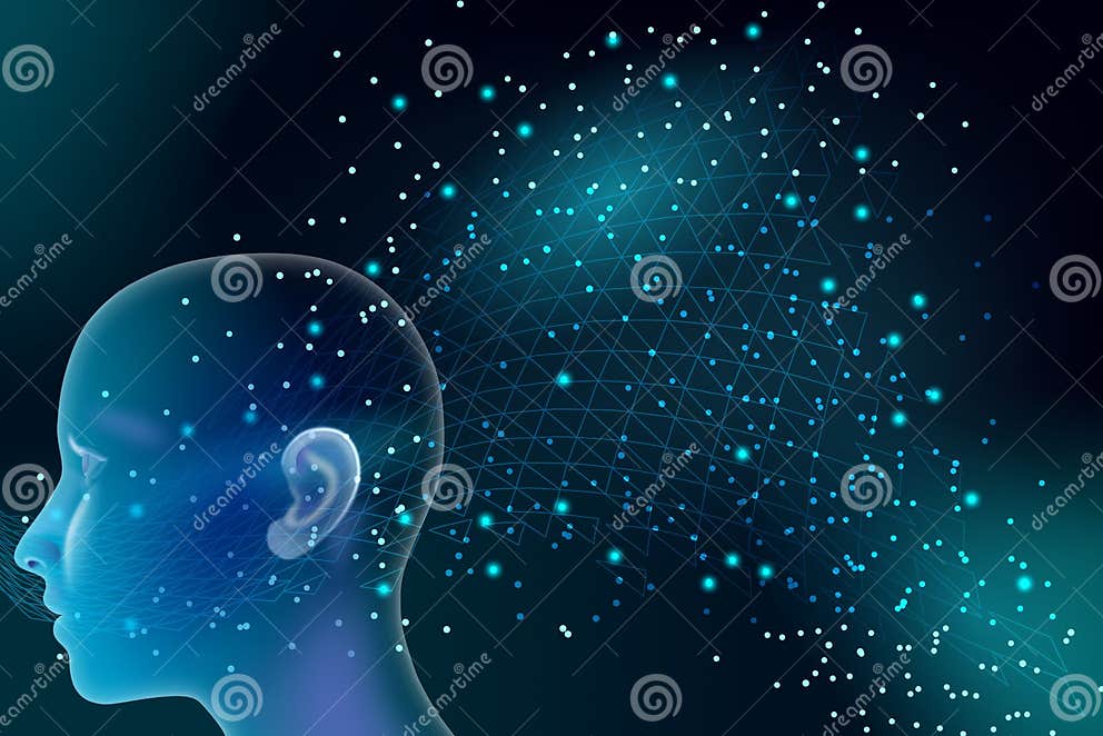 3D Rendering Illustration of a Space Polygonal - Innovative Polymer ...