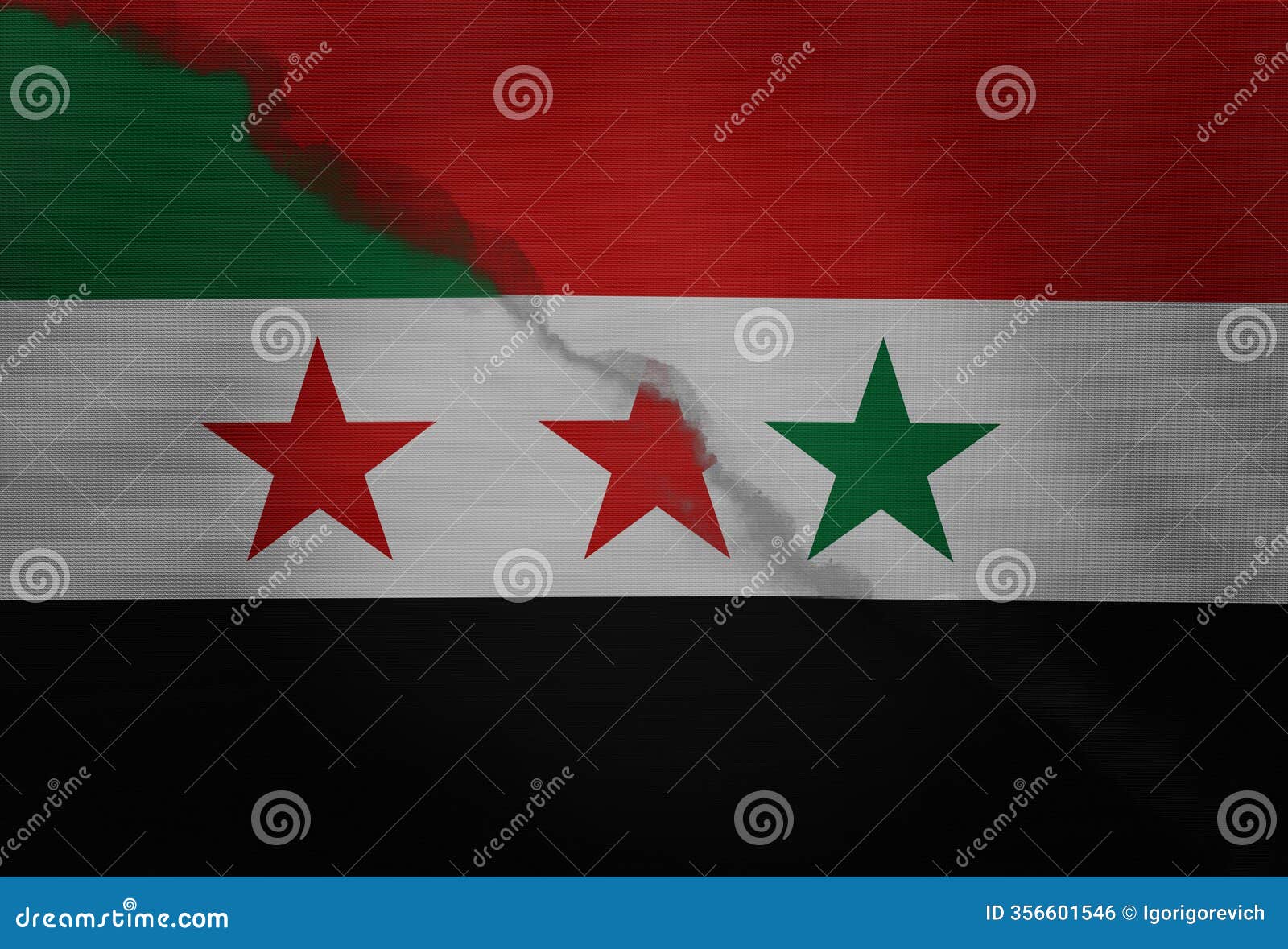 Old and new Syrian flags stock illustration. Illustration of shiny - 356601546