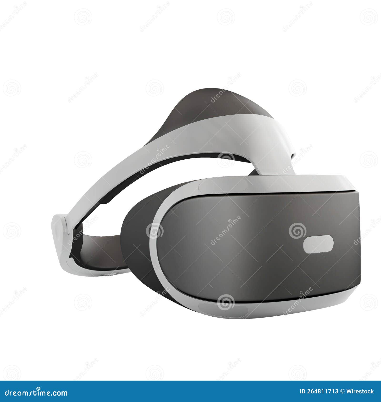 3D Rendering Illustration of a VR Headset Isolated on a White ...