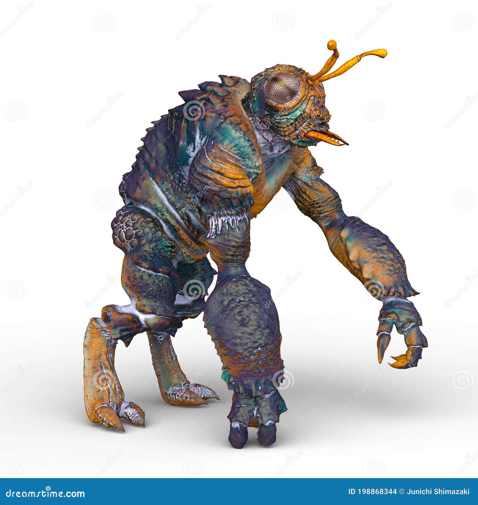 3D Rendering of Insect Monster Stock Illustration - Illustration of ...