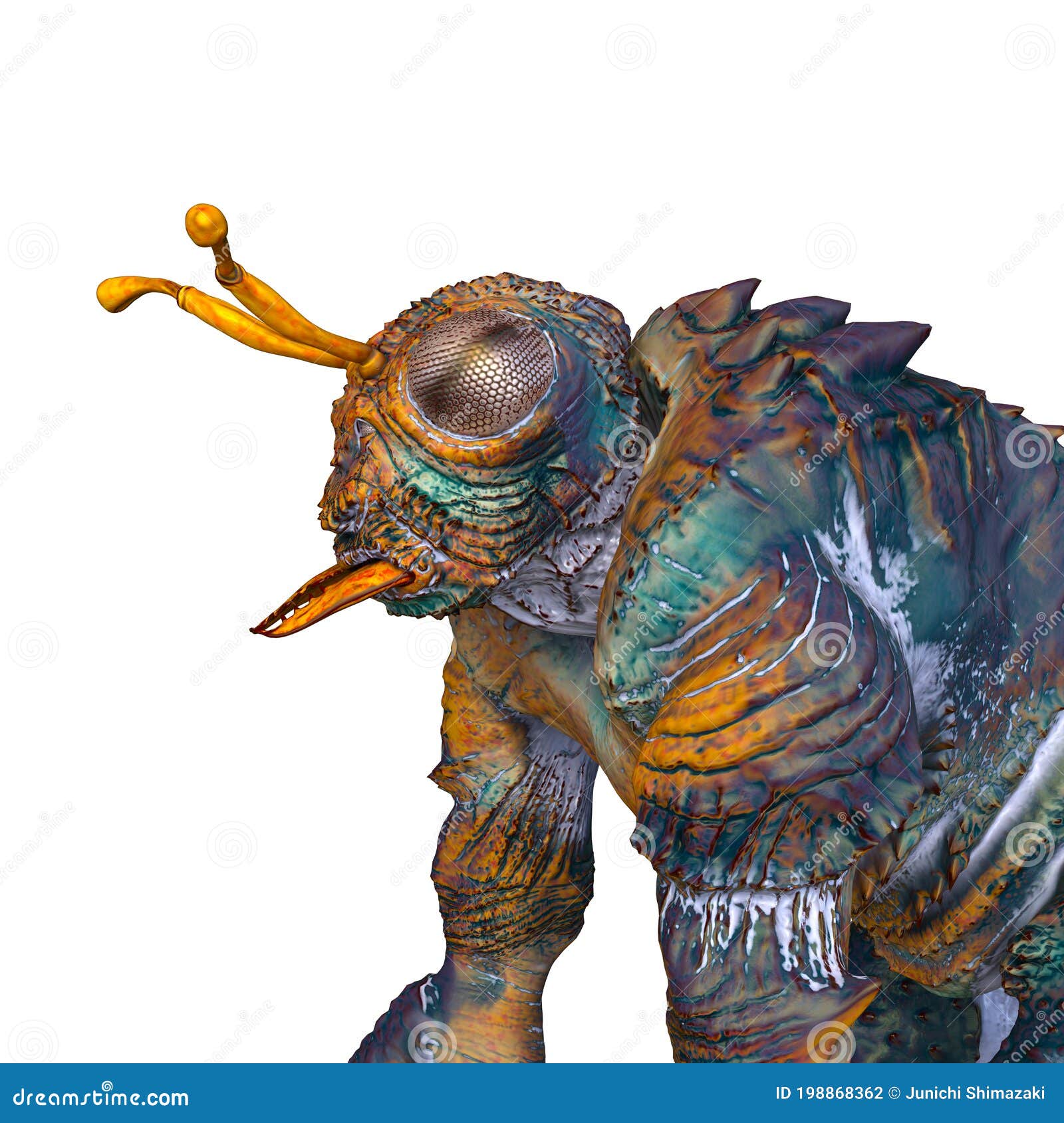 3D Rendering of Insect Monster Stock Illustration - Illustration of ...