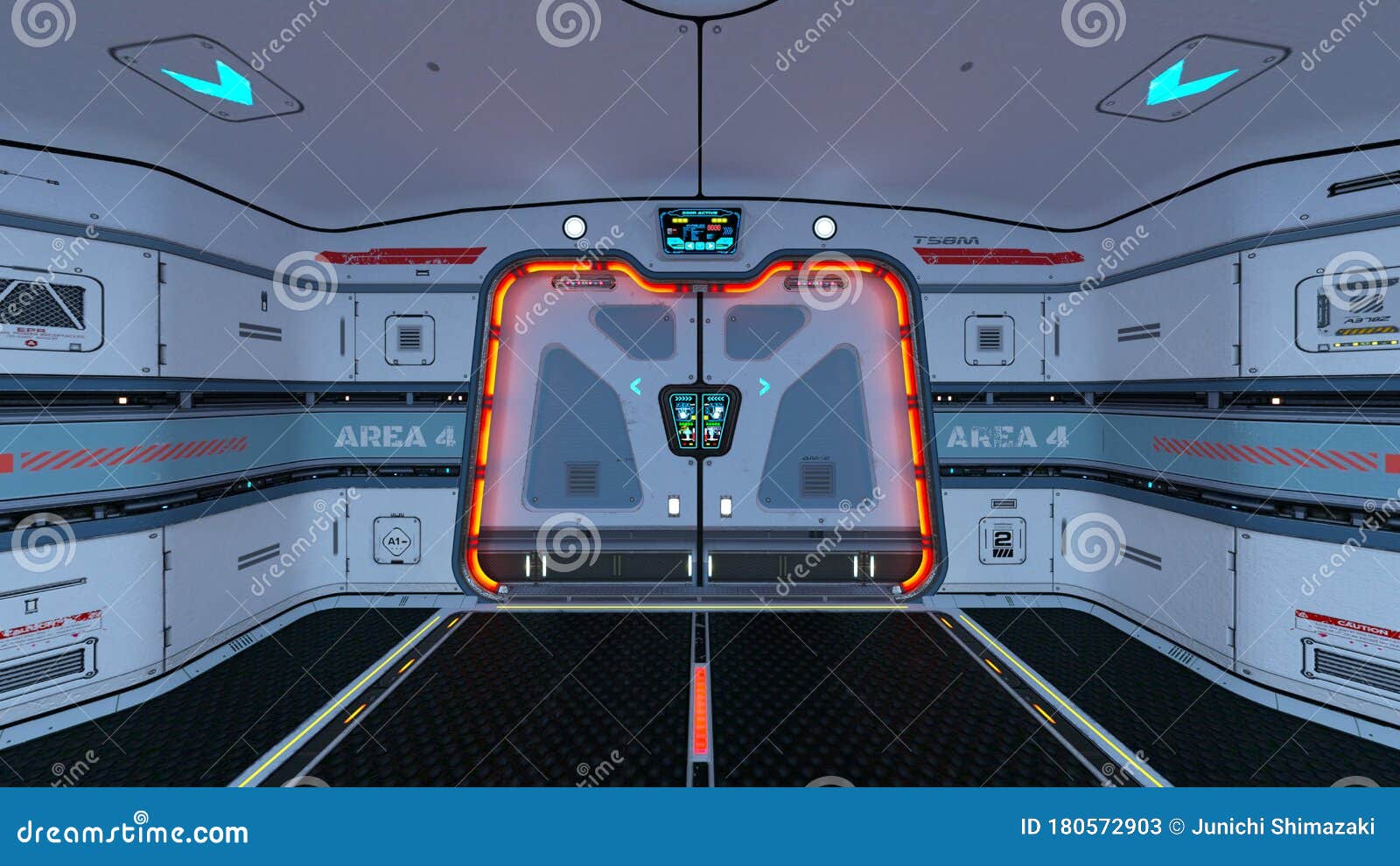 3D Rendering Of Inside The Spaceship Royalty-Free Stock Photography ...