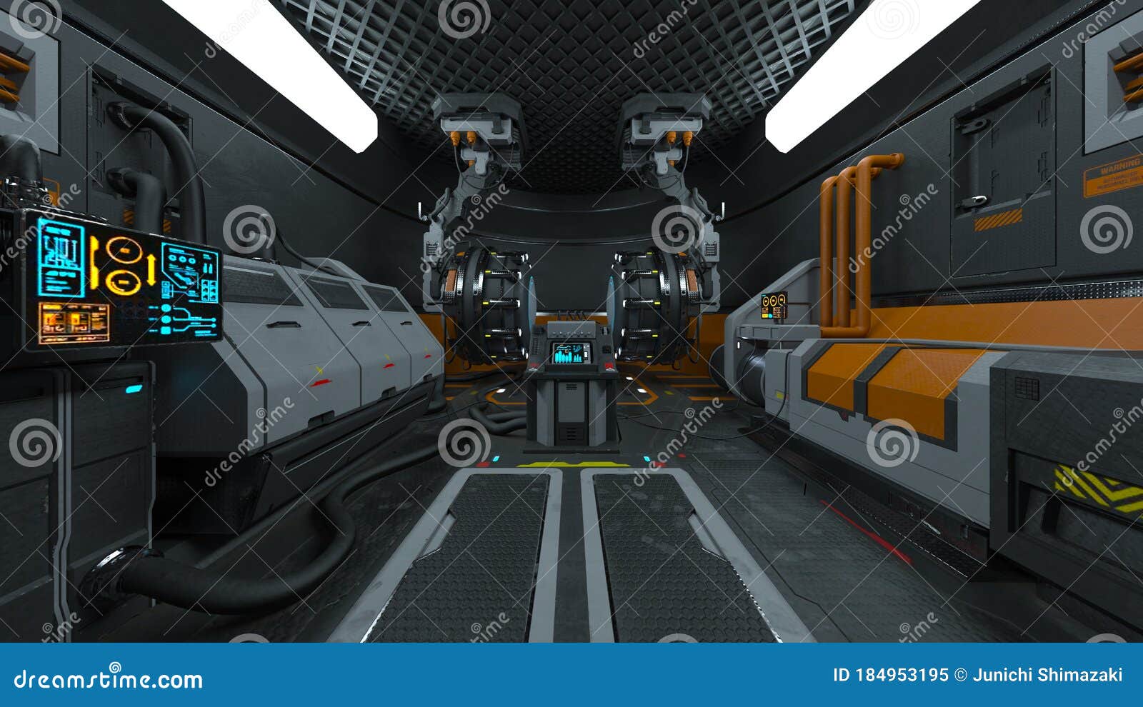 3D Rendering Of Inside The Spaceship Royalty-Free Stock Photography ...