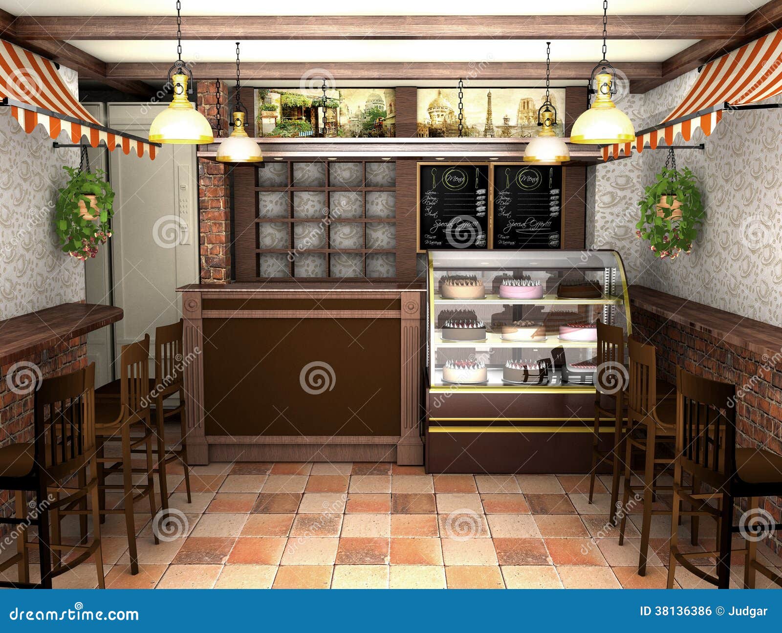 French Cafe Interior Design