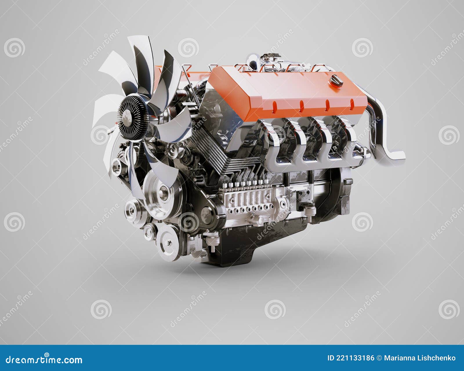 3d Rendering Internal Combustion Engine on Gray Background with Shadow ... 3d Rendering Internal Combustion Engine on Gray Background with Shadow ...