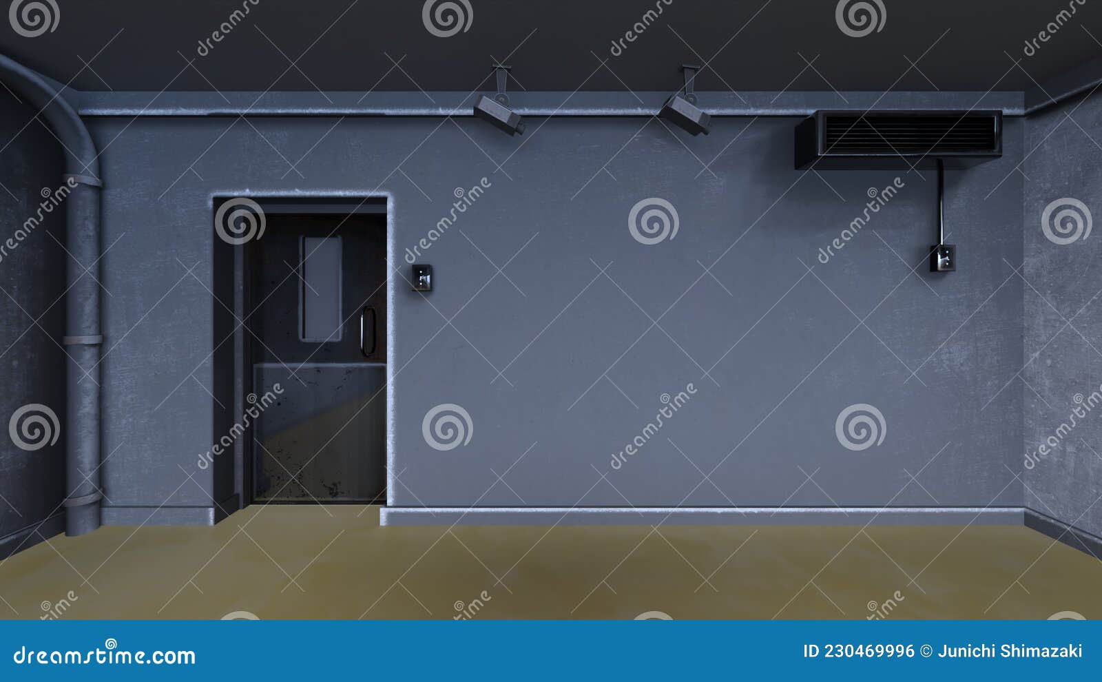 Interrogation Room In Police Station, Empty Interior For Questioning ...