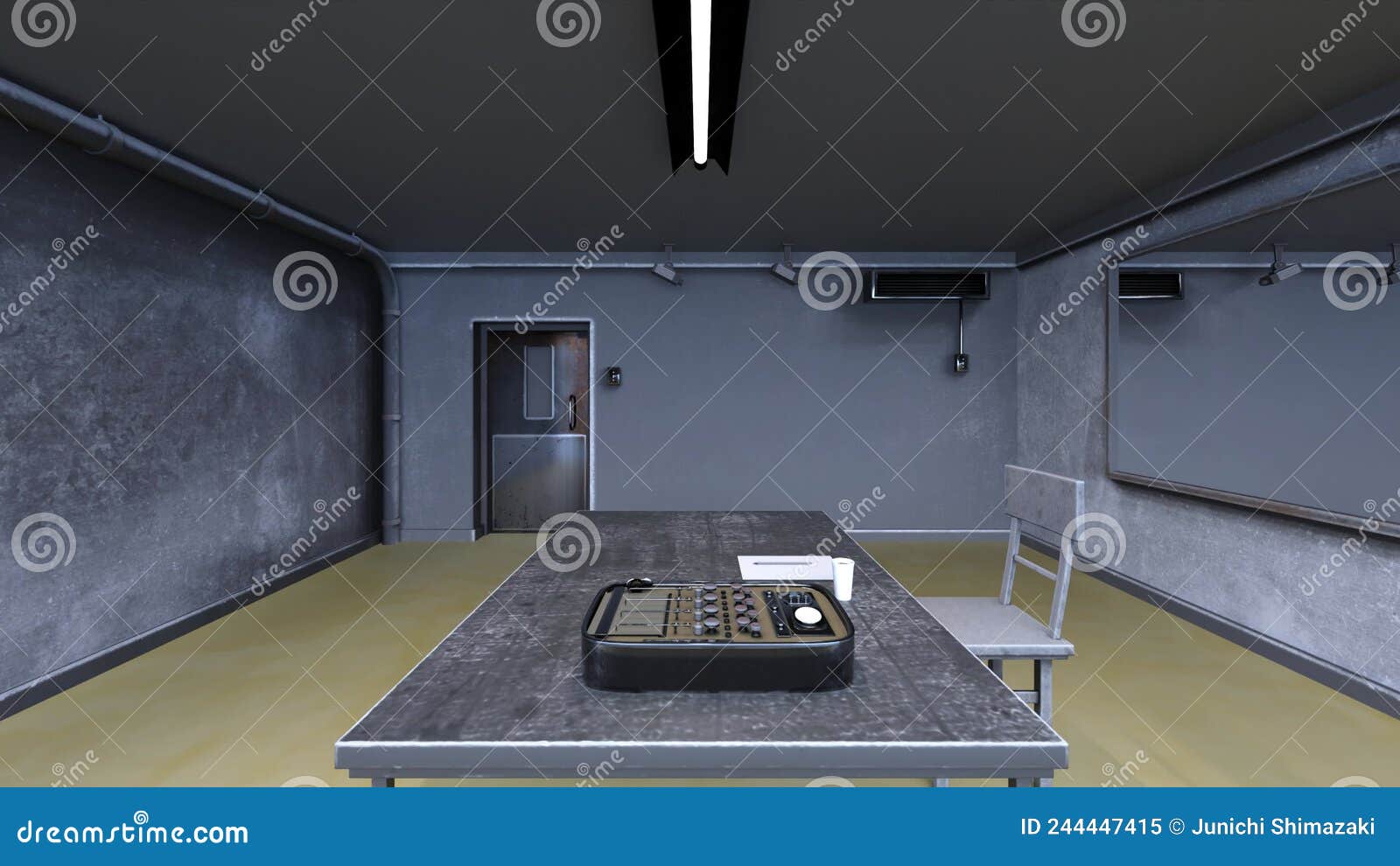 3D Rendering of the Interrogation Room Stock Video - Video of equipment ...