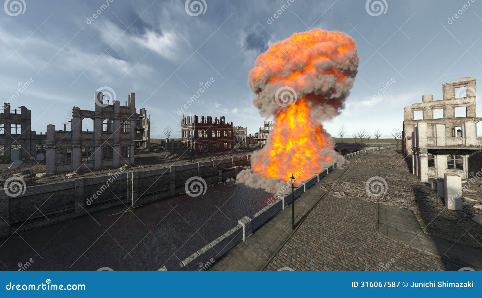 3D Rendering of the Isolated Base Under Attack Stock Illustration ...