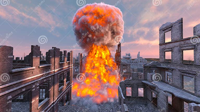 3D Rendering of the Isolated Base Under Attack Stock Illustration ...