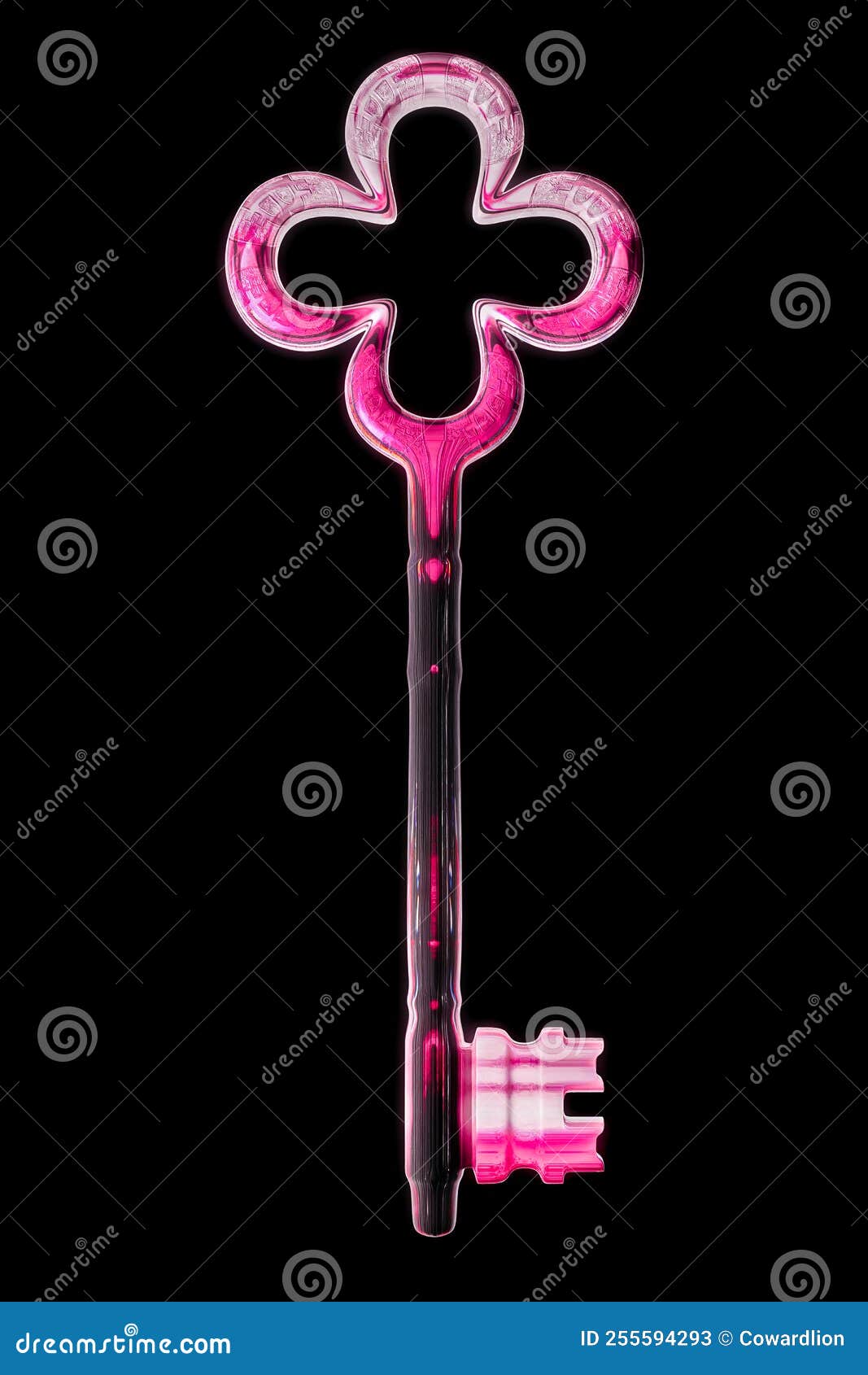 3D Rendering of an Isolated Blackpink Key on Black Background Stock ...