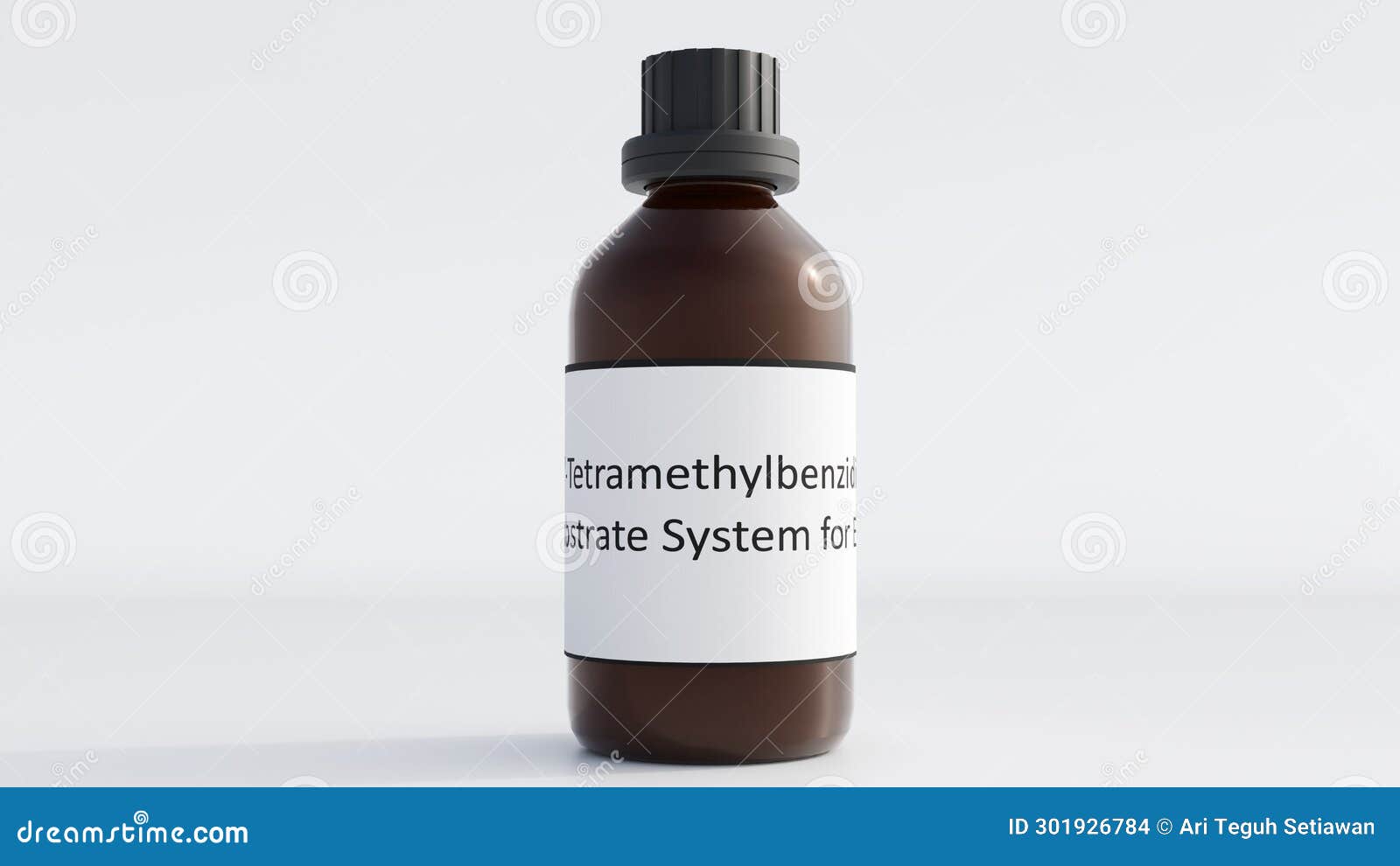 Isolated Tetramethylbenzidine or TMB Inside of Amber Glass Bottle Stock ...