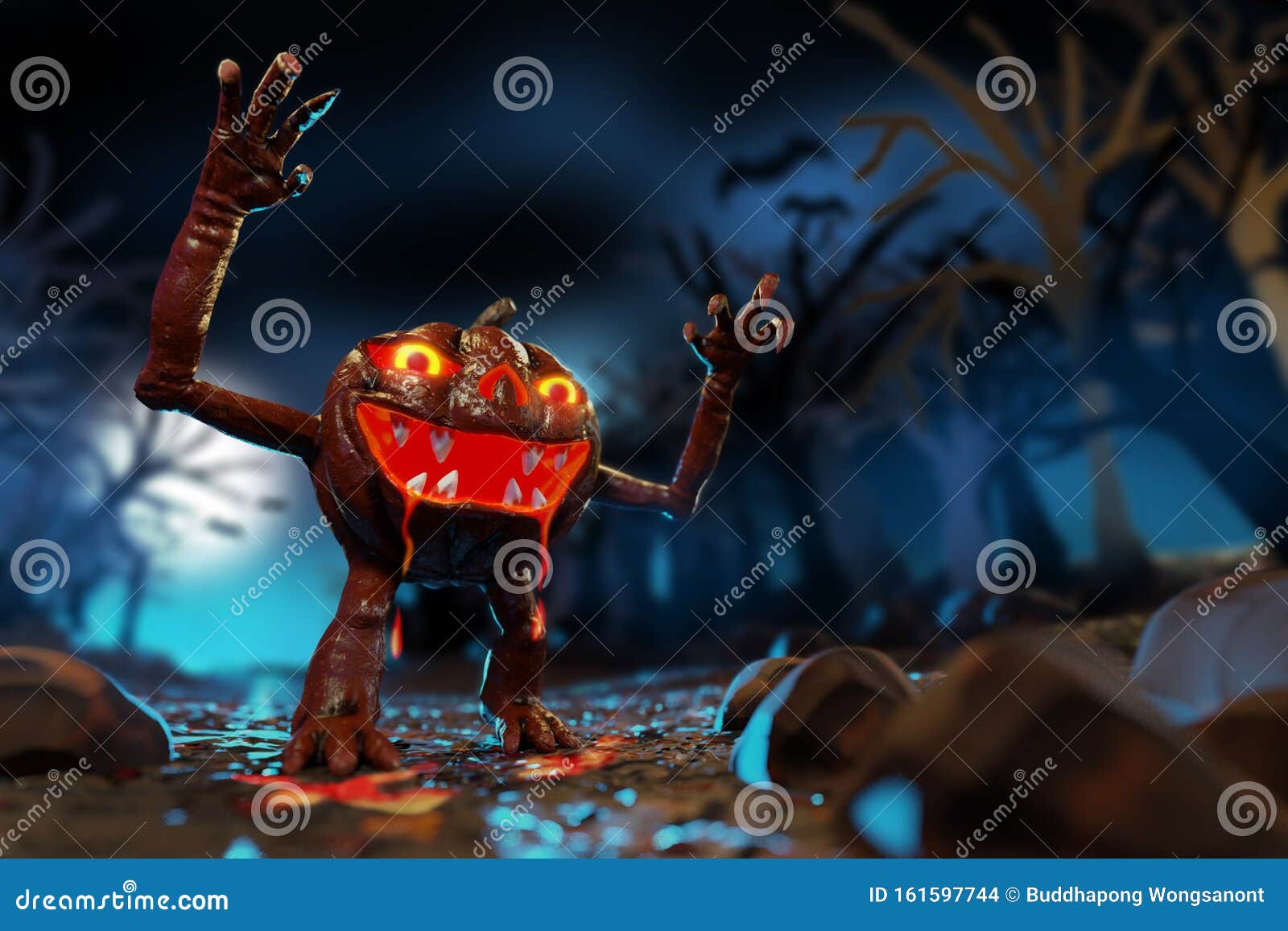 Scary Scene From The Cloudy Spooky Mountains Stock Photography ...