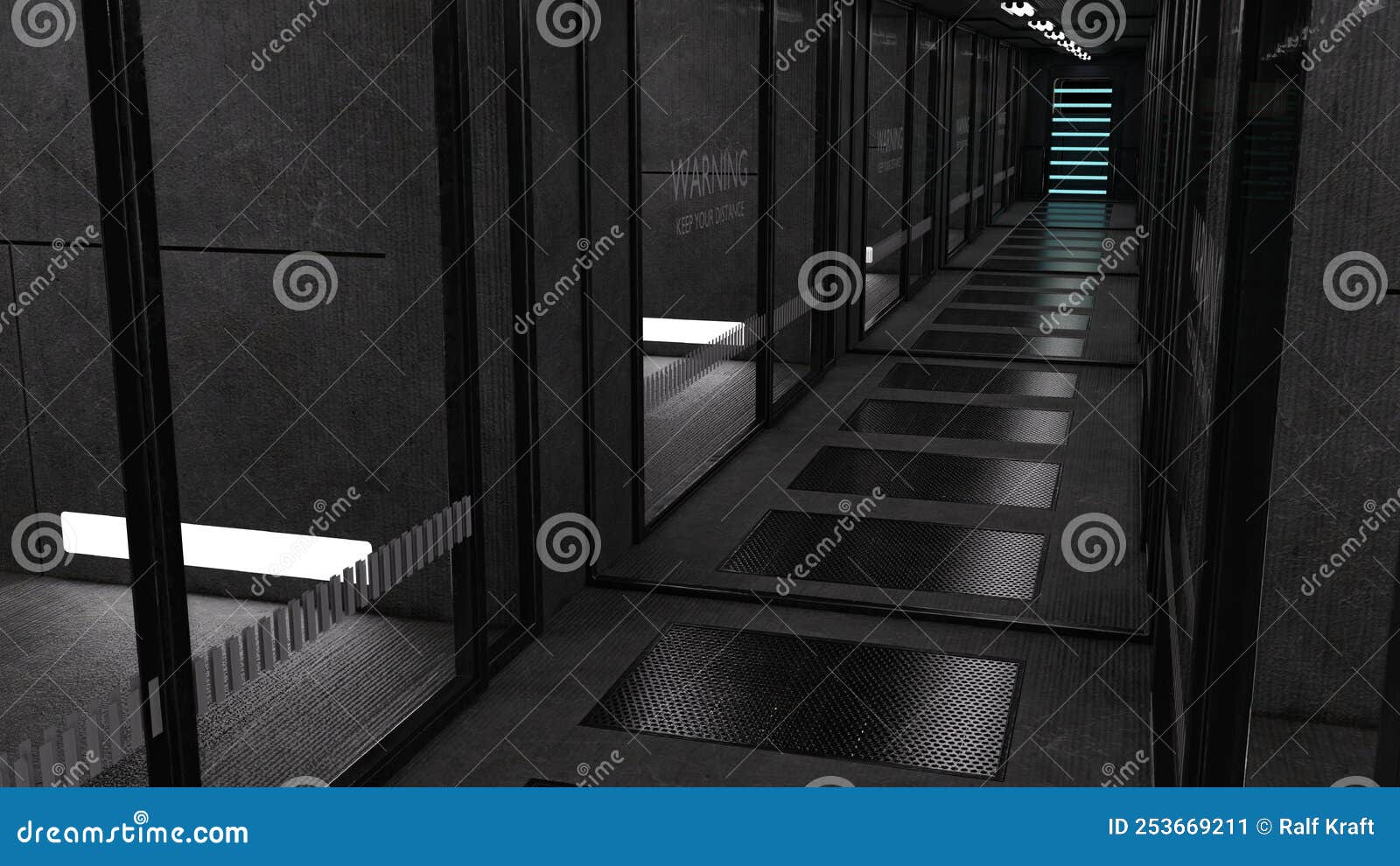 3D-Illustration of an Modern Empty Prison Cell, No Prisoner Stock ...