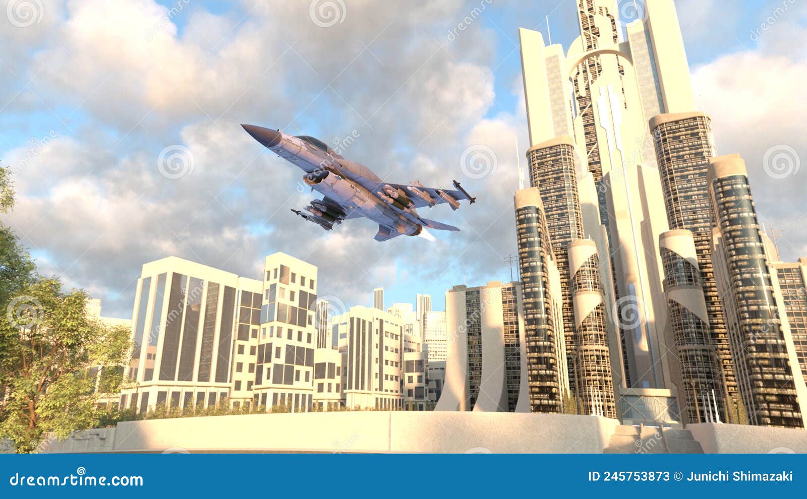 3D Rendering of a Jet Fighter Stock Illustration - Illustration of ...