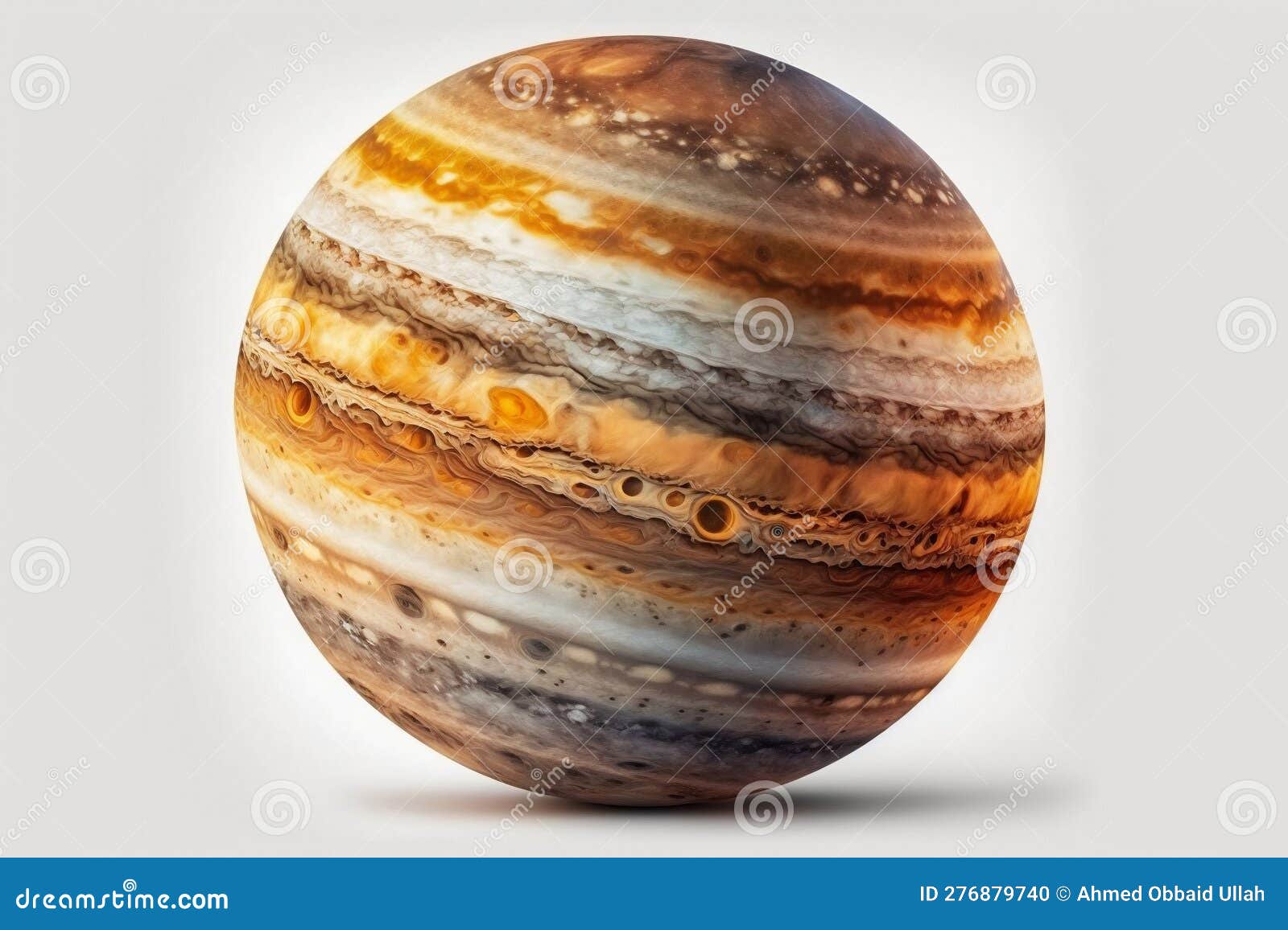 3d Rendering of Jupiter Isolated on Transparent Background, Generative ...