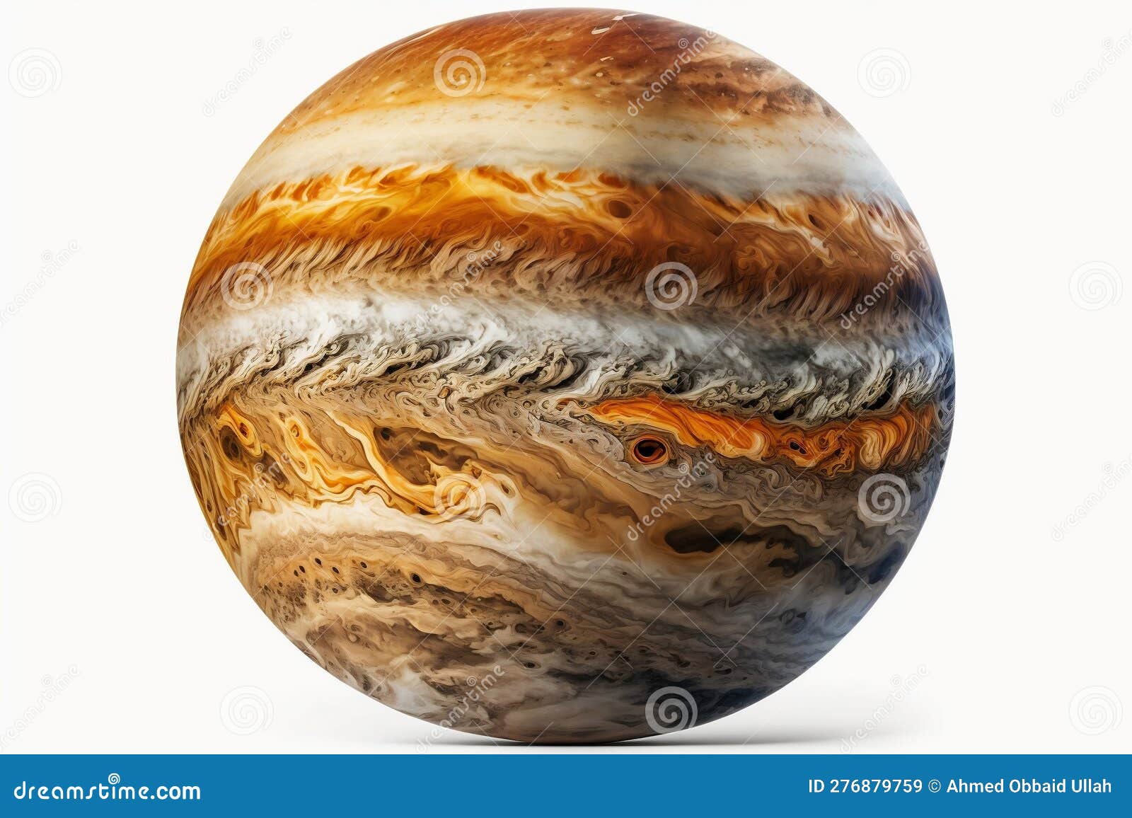 3d Rendering of Jupiter Isolated on Transparent Background, Generative ...