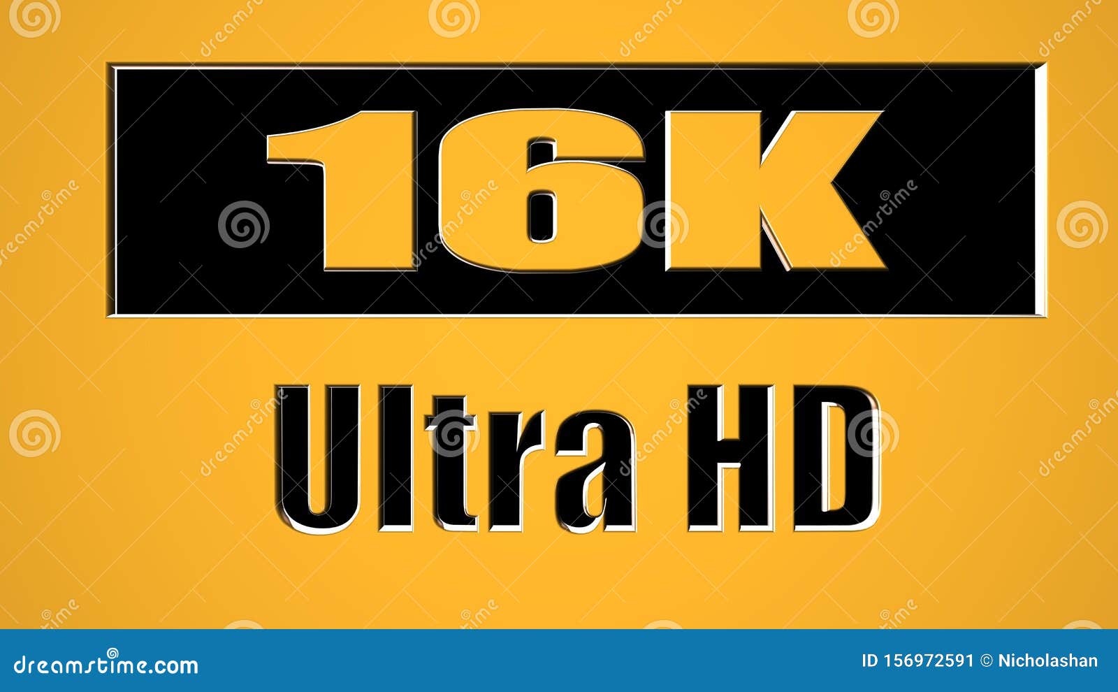 3D Rendering of 16K - Display Resolution - Computer Generated Image ...