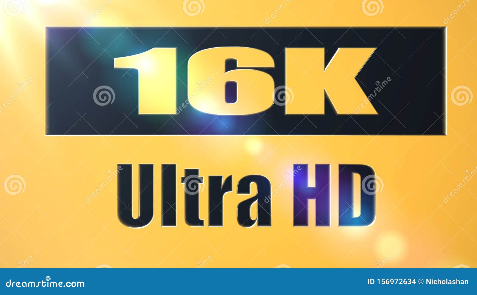 3D Rendering of 16K - Display Resolution - Computer Generated Image ...