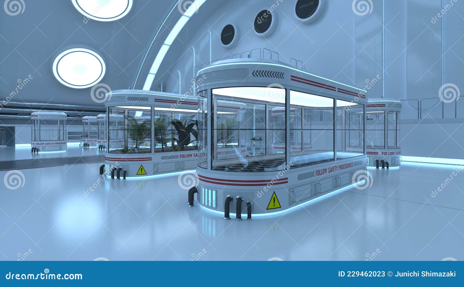 3D Rendering of the Laboratory Stock Illustration - Illustration of ...