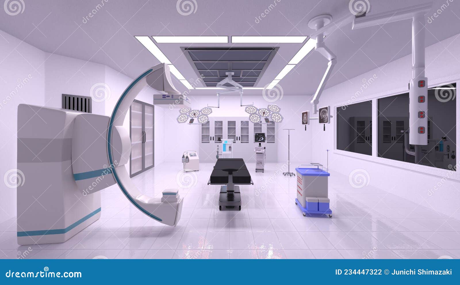 3D Rendering of the Laboratory Stock Illustration - Illustration of ...