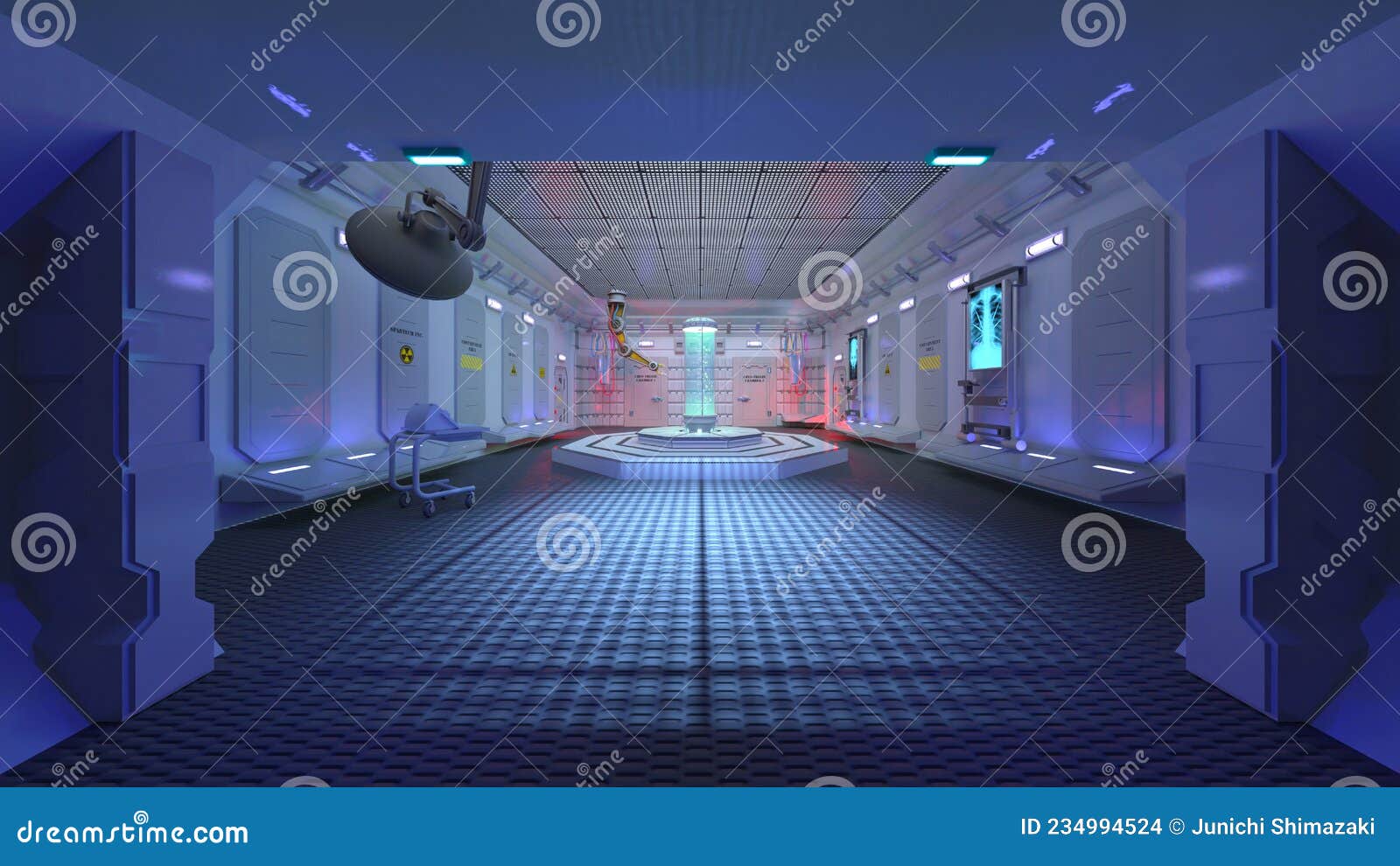 3D Rendering of the Laboratory Stock Illustration - Illustration of ...