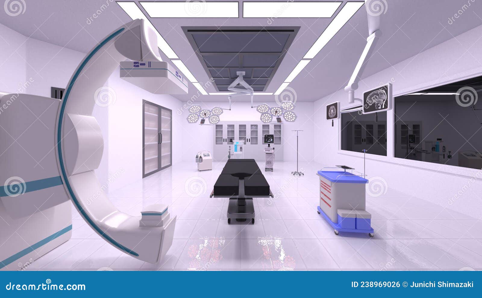 3D Rendering of the Laboratory Stock Illustration - Illustration of ...