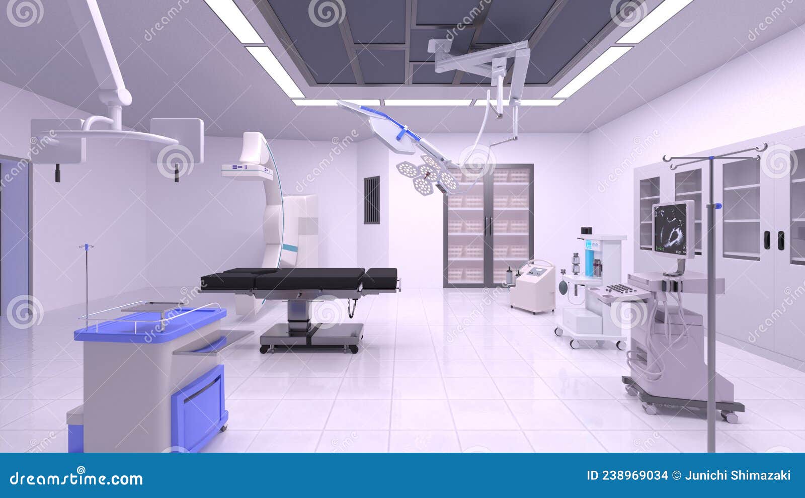 3D Rendering of the Laboratory Stock Illustration - Illustration of ...
