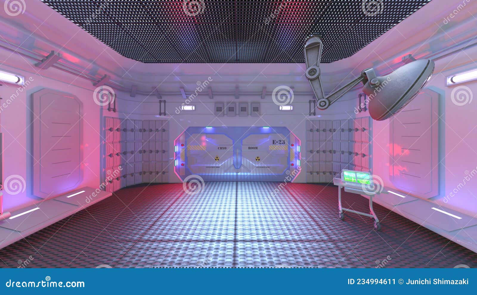 3D Rendering of the Laboratory Stock Illustration - Illustration of ...