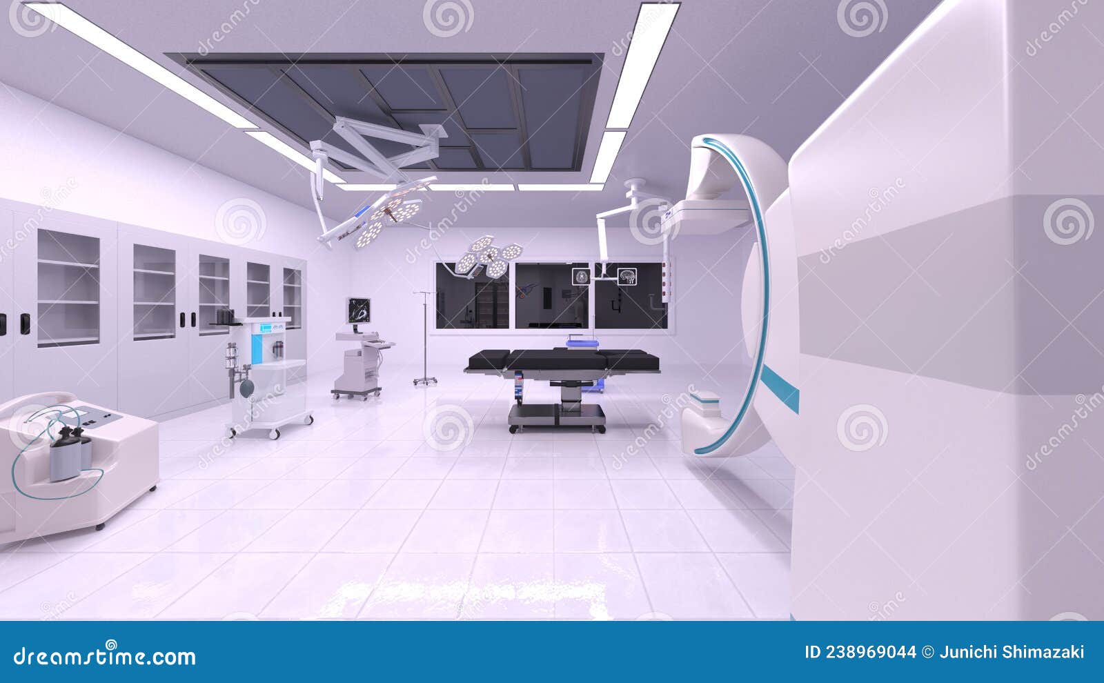 3D Rendering of the Laboratory Stock Illustration - Illustration of ...