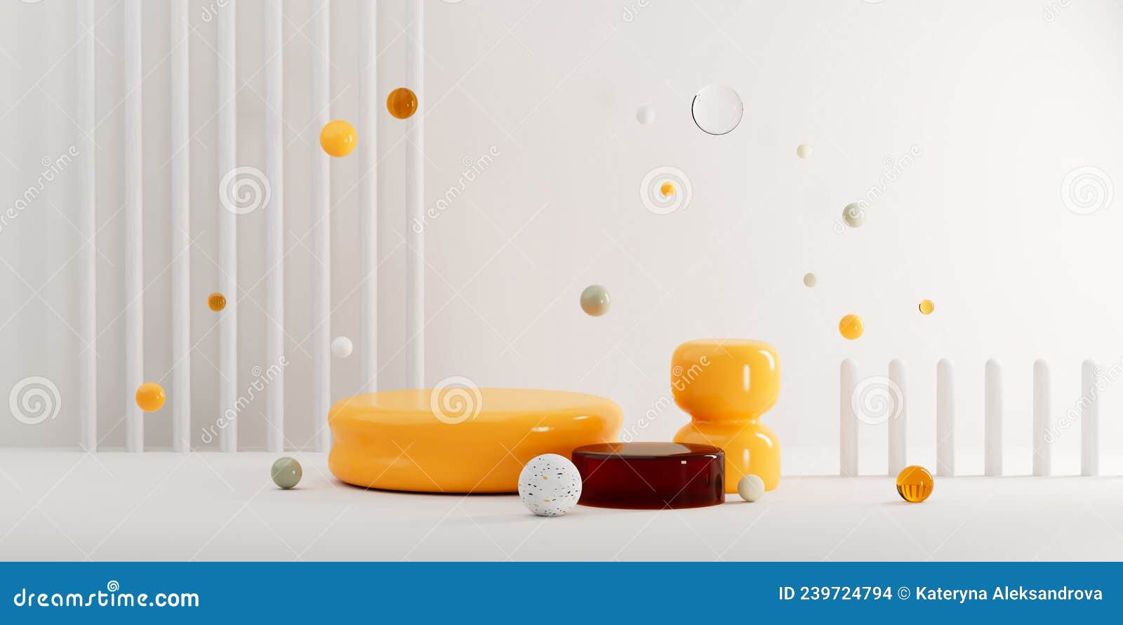 3d Rendering Levitating Platform Studio Display Scene Studio Background ...