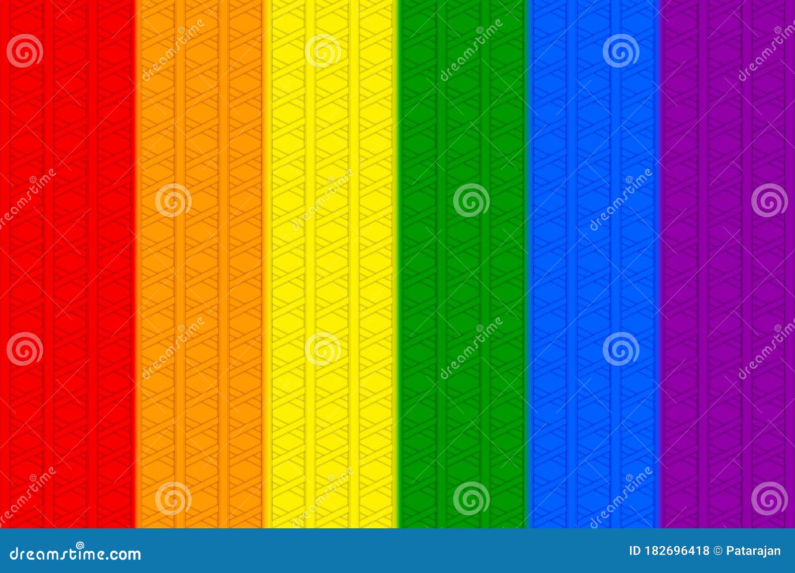 3d Rendering. LGBT Rainbow Color Horizontal Bar Pattern Corner Wall And ... 3d Rendering. LGBT Rainbow Color Horizontal Bar Pattern Corner Wall And ...