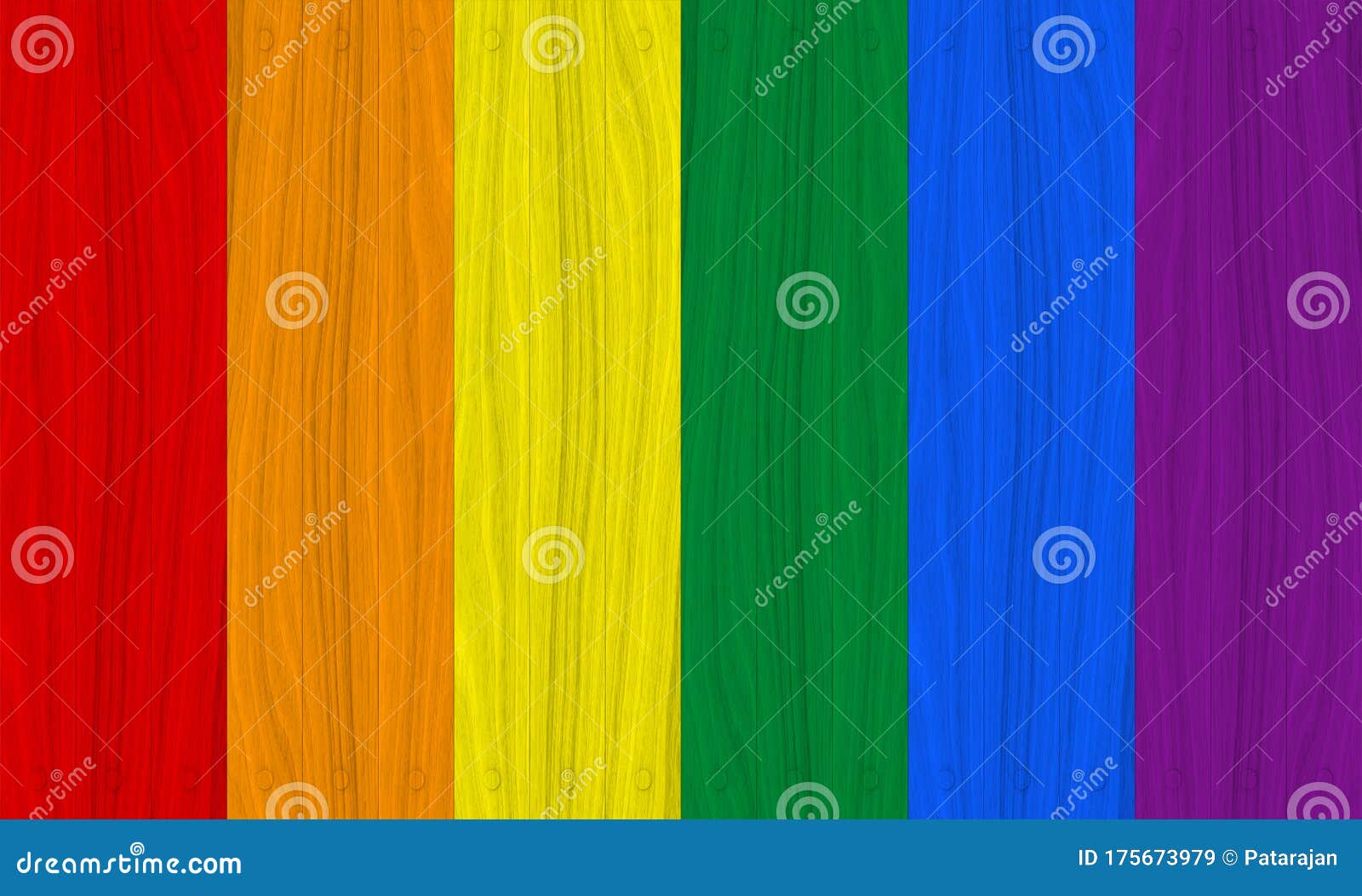 3d Rendering. LGBT Rainbow Color Wood Panel Design Wall Background ...