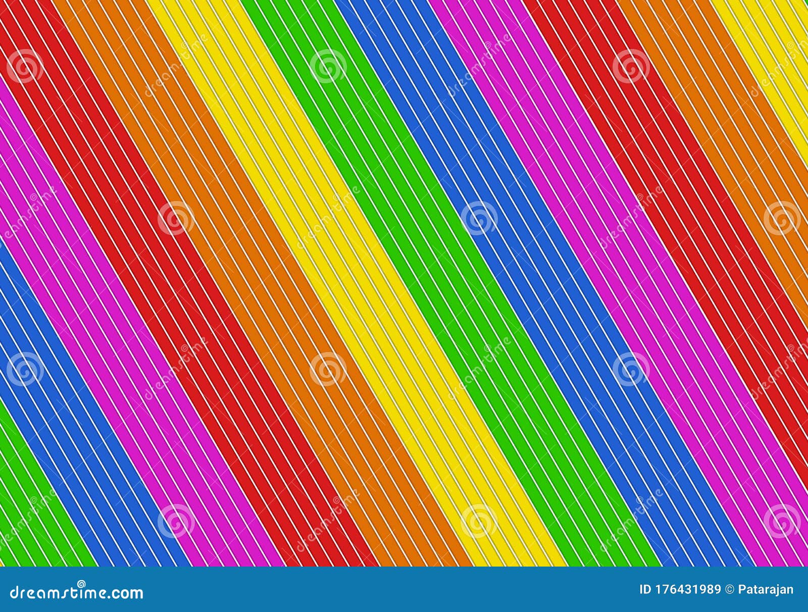 3d Rendering. Lgbt Rainbow Parallel Line Pattern Wall and Floor Design ...