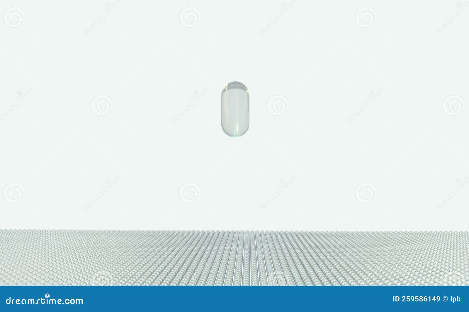 The Capsule on the Plane of Particles and Cells. Stock Illustration ...