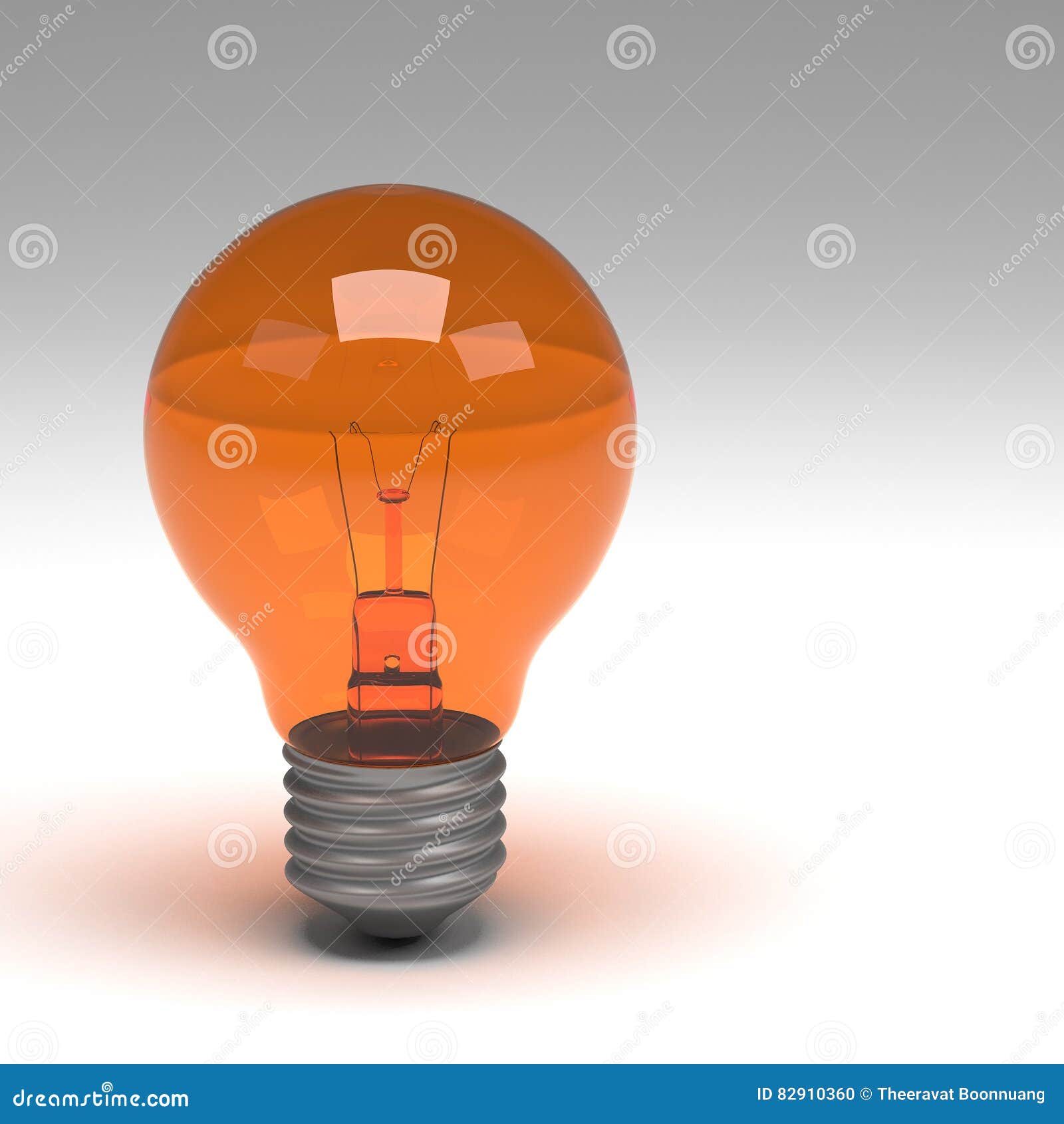 3d rendering of lightbulb stock illustration. Illustration of rendering ...