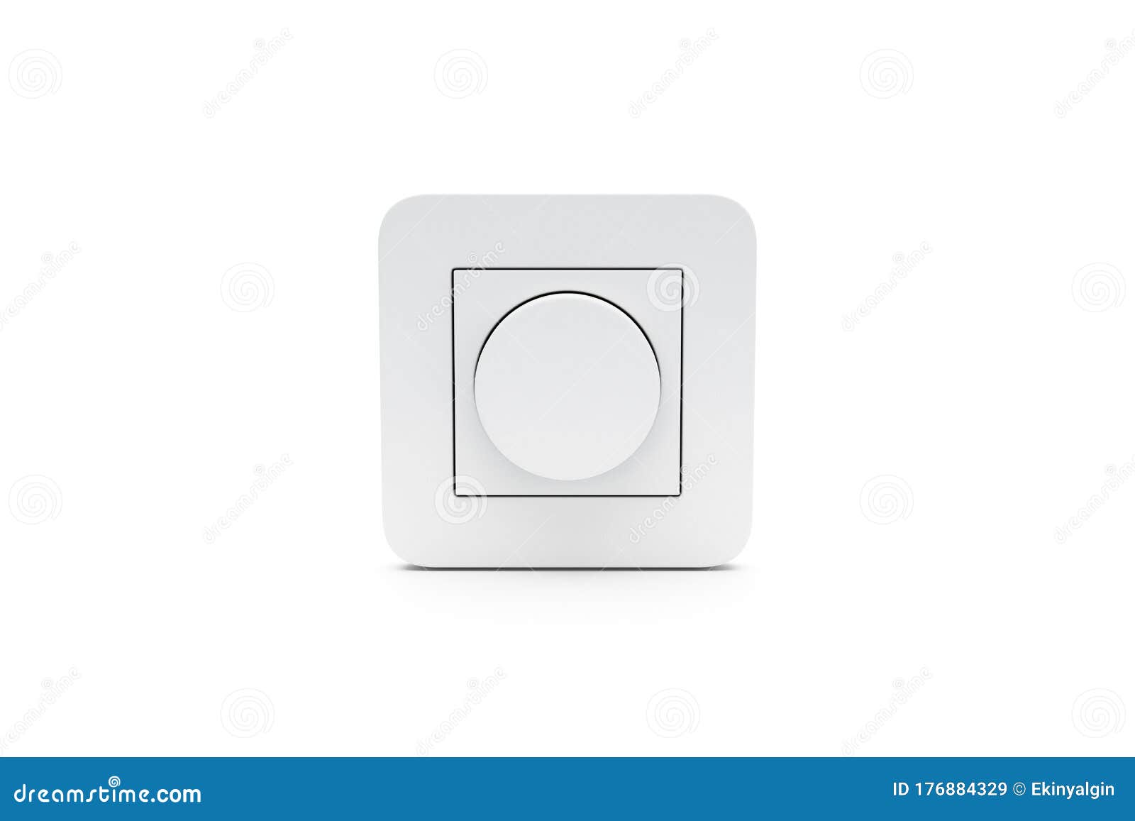 3D Rendering of Lighting Switch on or Off on White Stock Illustration ...