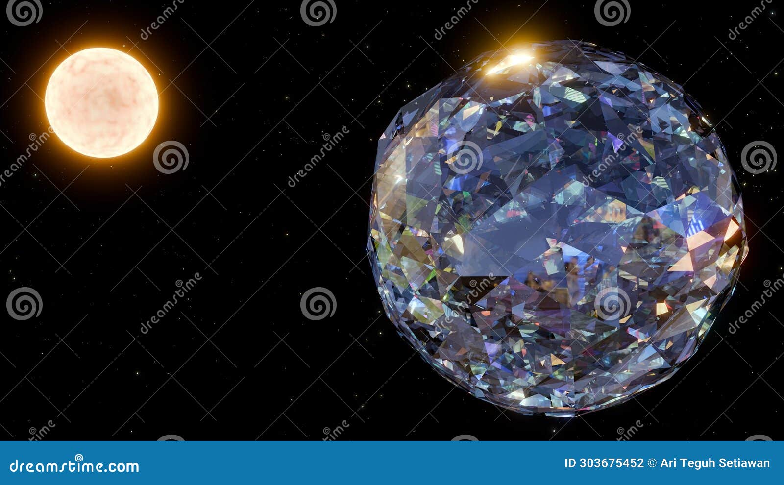 3d Rendering of Lucy As a Diamond Star Stock Illustration ...